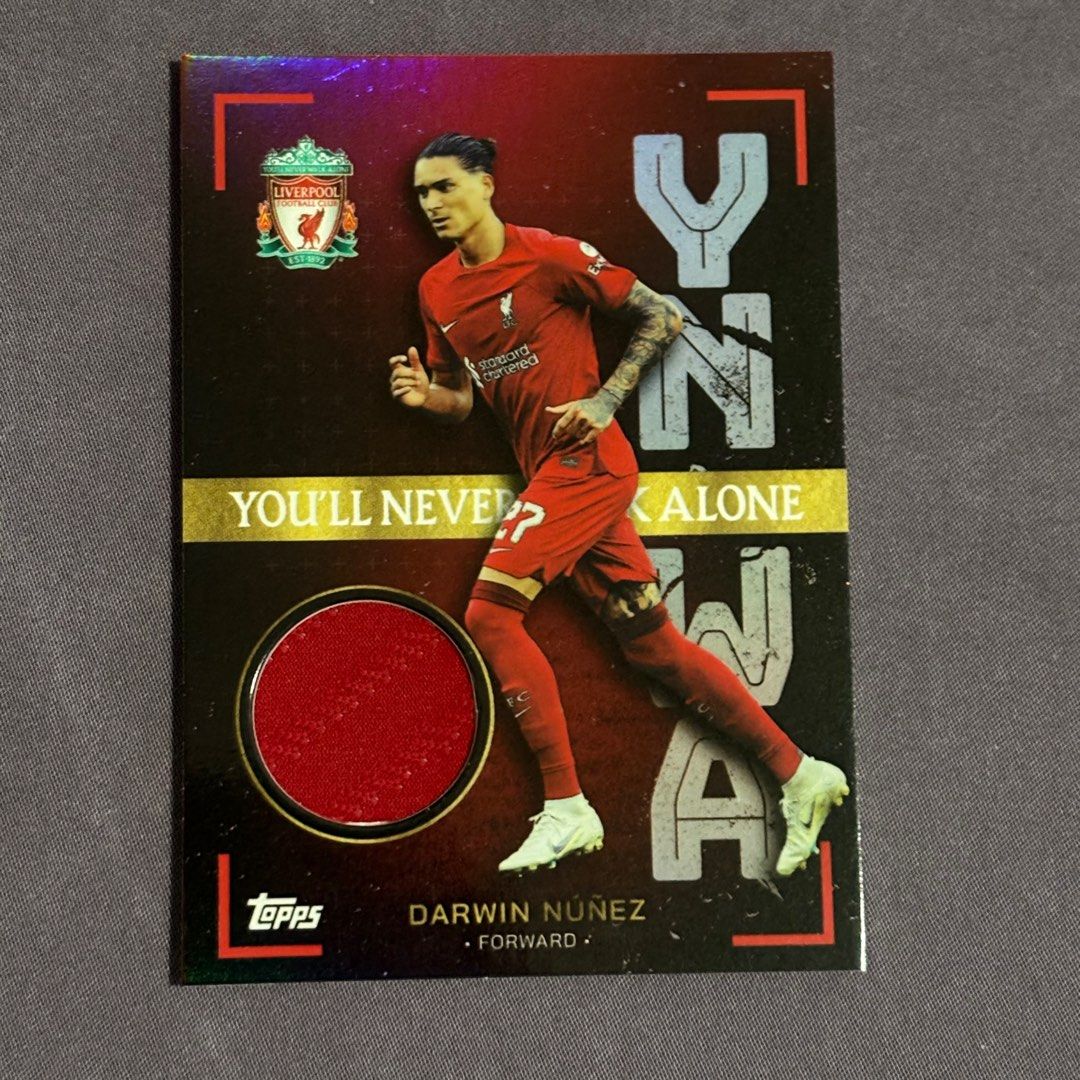 Topps Liverpool FC Darwin Nunez Relic Card, Hobbies & Toys, Toys ...