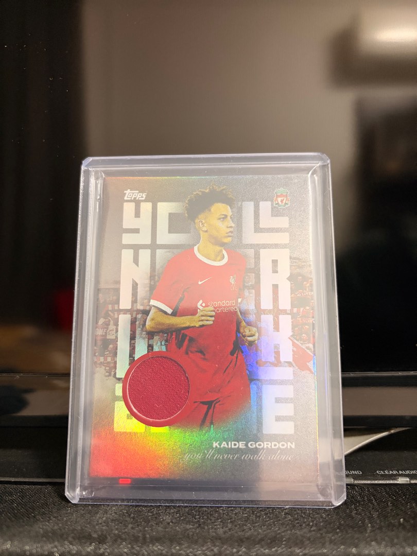 Topps Liverpool Teamset 23/24 - Kaide Gordon Liverpool Patch Card ...