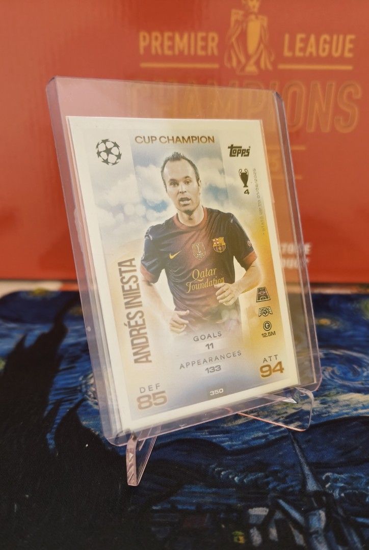 Topps Match Attax Andres Iniesta Trading Card, Hobbies & Toys, Toys ...