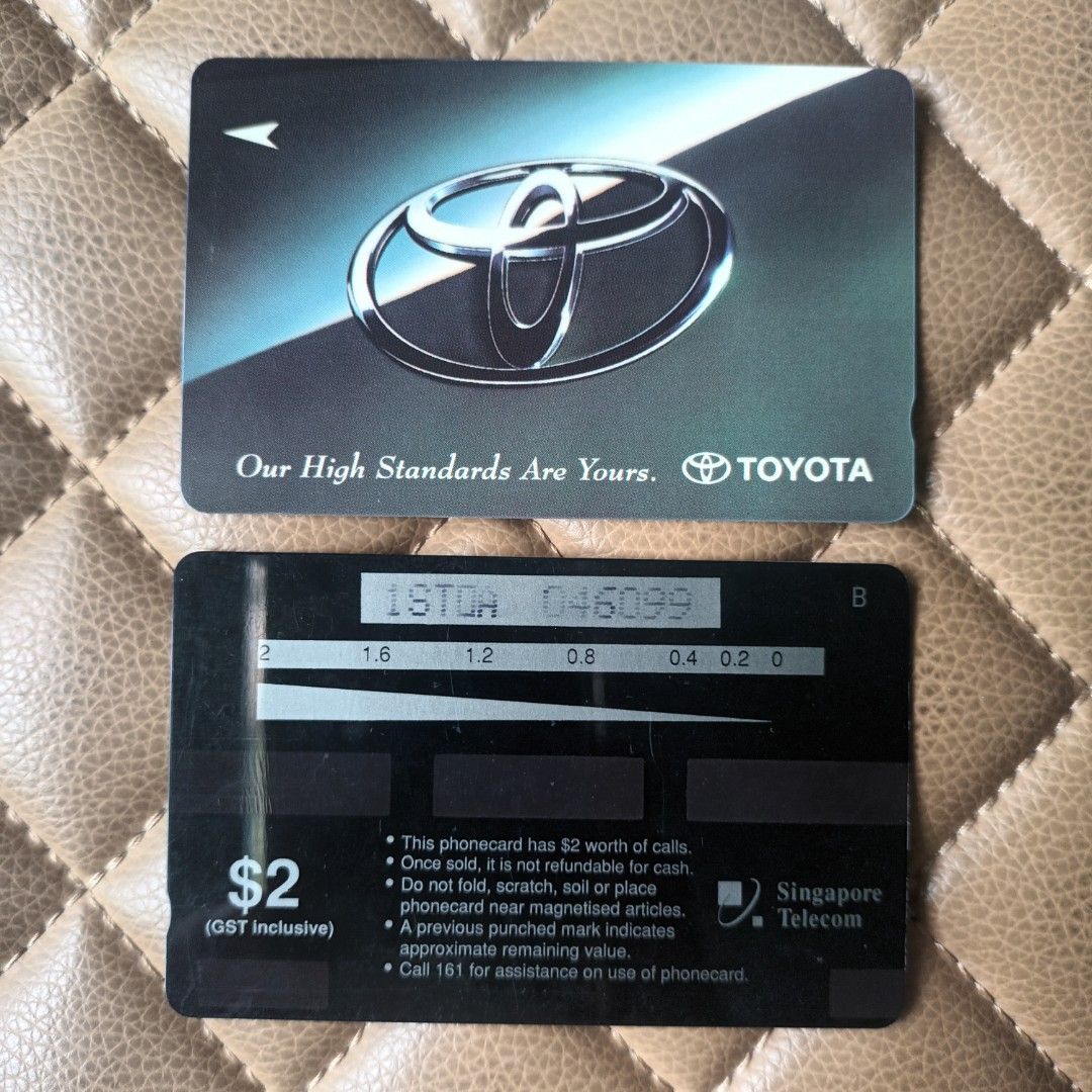 Toyota 🇸🇬Singapore Telecom Phone Cards, Hobbies & Toys, Memorabilia ...