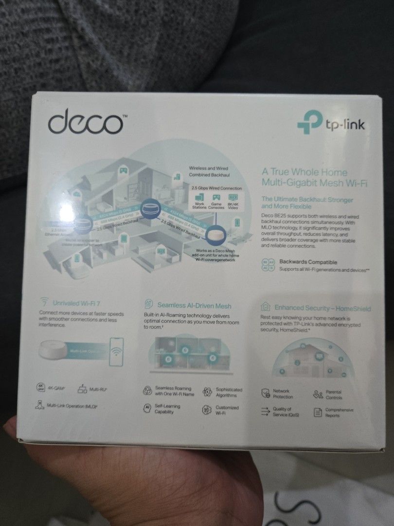 TP-Link Deco BE5000 Wi-Fi 7 Router, 電腦＆科技, 電腦周邊及配件, Wifi及上網相關產品 - Carousell