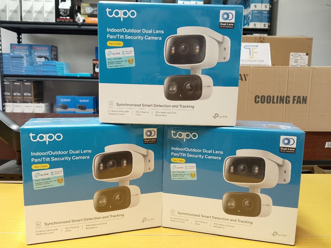 TP-Link Tapo C246D 2K 3MP Indoor/ Outdoor Dual Lens Pan/Tilt Security ...
