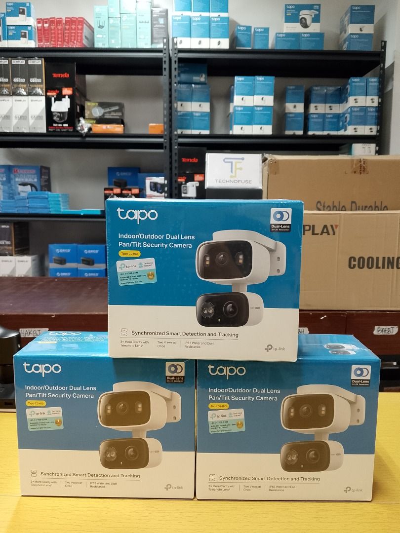 TP-Link Tapo C246D 2K 3MP Indoor/ Outdoor Dual Lens Pan/Tilt Security ...