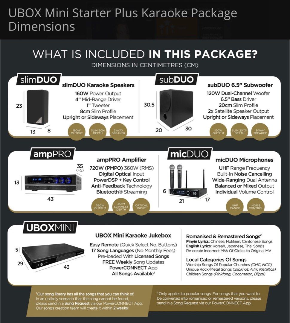 UBOX Mini Slim Starter Plus Karaoke System, Audio, Other Audio ...