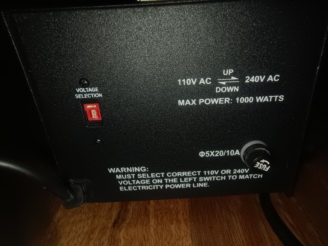Ultimax 1000w Step Up/Down Transformer AD-TSD1000D, TV & Home ...