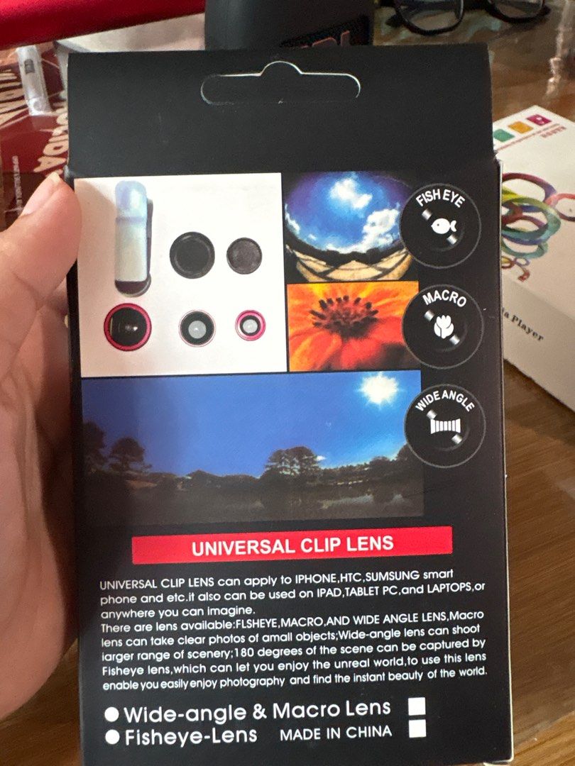 Universal Clip Lens - Fisheye, Macro, Wide Angle, Photography, Lens ...