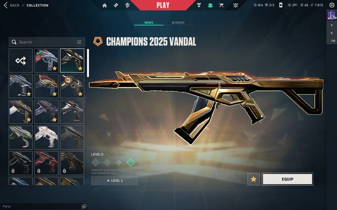 Valorant Acc w Champions 2025 Vandel and more, Video Gaming, Gaming ...