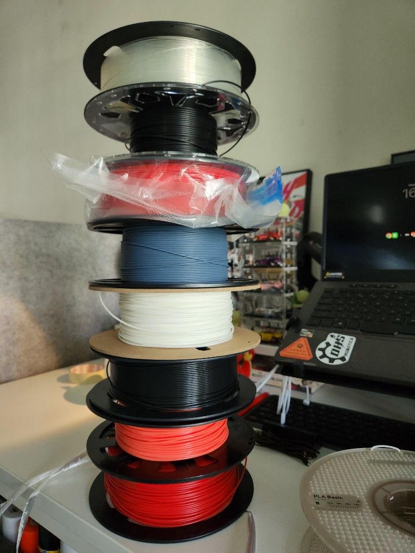 8x spools of PLA/PETG 3D printing filament - bundle deal (read ...