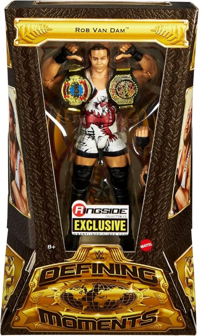WWE Mattel Elite Ringside Exclusive Defining Moment Rob Van Dam RVD ...
