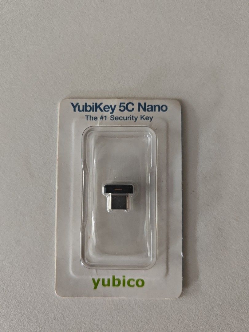 YubiKey 5C Nano Security Key, Computers & Tech, Parts & Accessories ...
