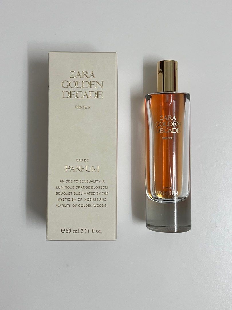 Zara Golden Decade Winter 80ml EDP perfume, Beauty & Personal Care ...