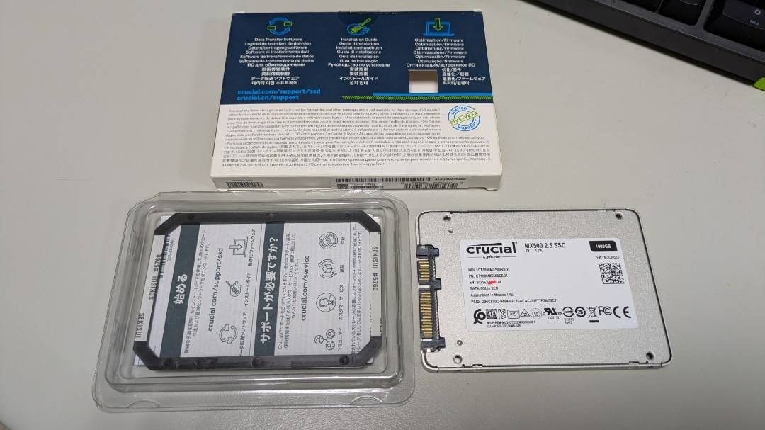 [健康度100%/僅用774小時]完整盒書 美光 Micron Crucial MX500 1TB sata3 SSD, 電腦及科技產品 ...