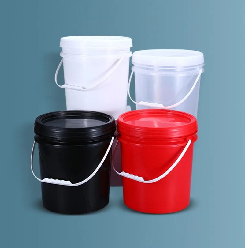 10L Food grade thicken Plastic Bucket for paint oil with Lid and handle ...