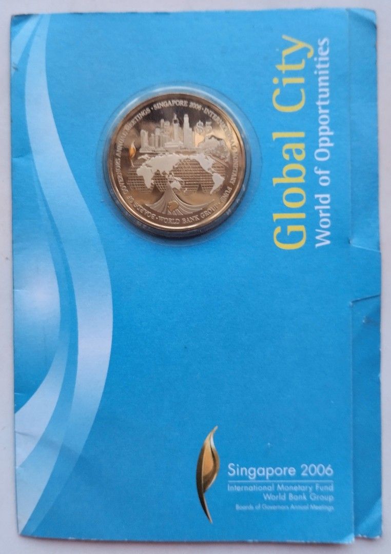 2006 Singapore IMF/World Bank $5 Coin, Hobbies & Toys, Memorabilia ...