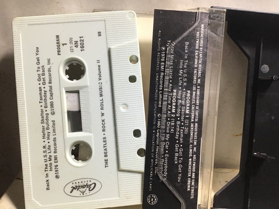 2x TAPE The Beatles - Rock n Roll Music OOP DOUBLE CASSETTE Anubis ...