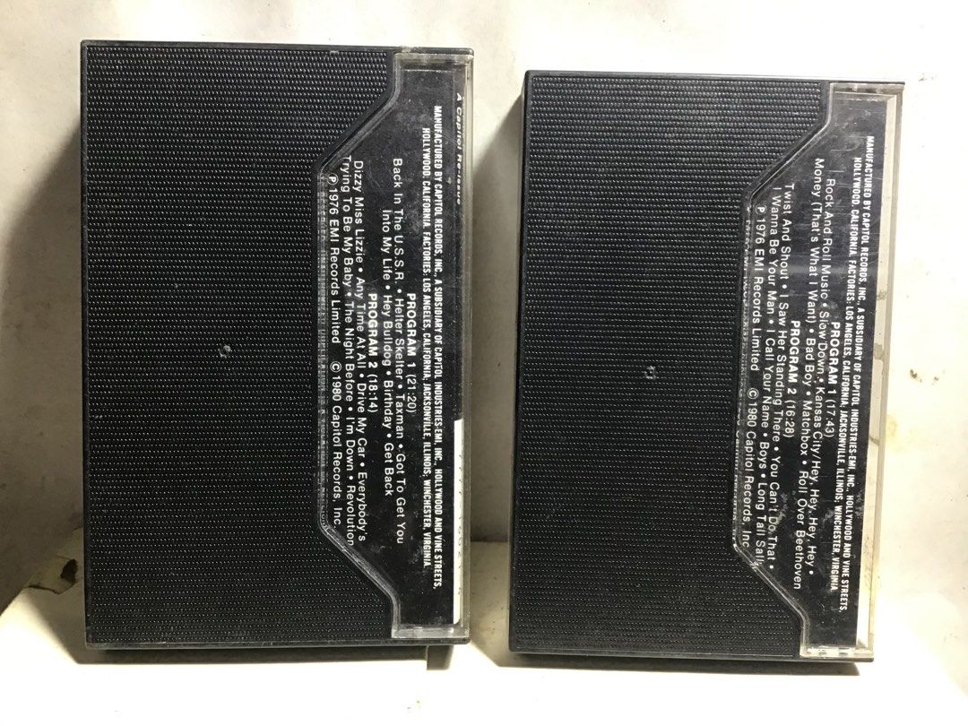 2x TAPE The Beatles - Rock n Roll Music OOP DOUBLE CASSETTE Anubis ...