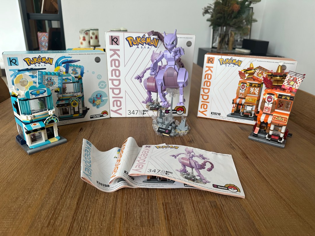 3 x Pokemon Asia Building Blocks Sets, Hobbies & Toys, Toys & Games on ...