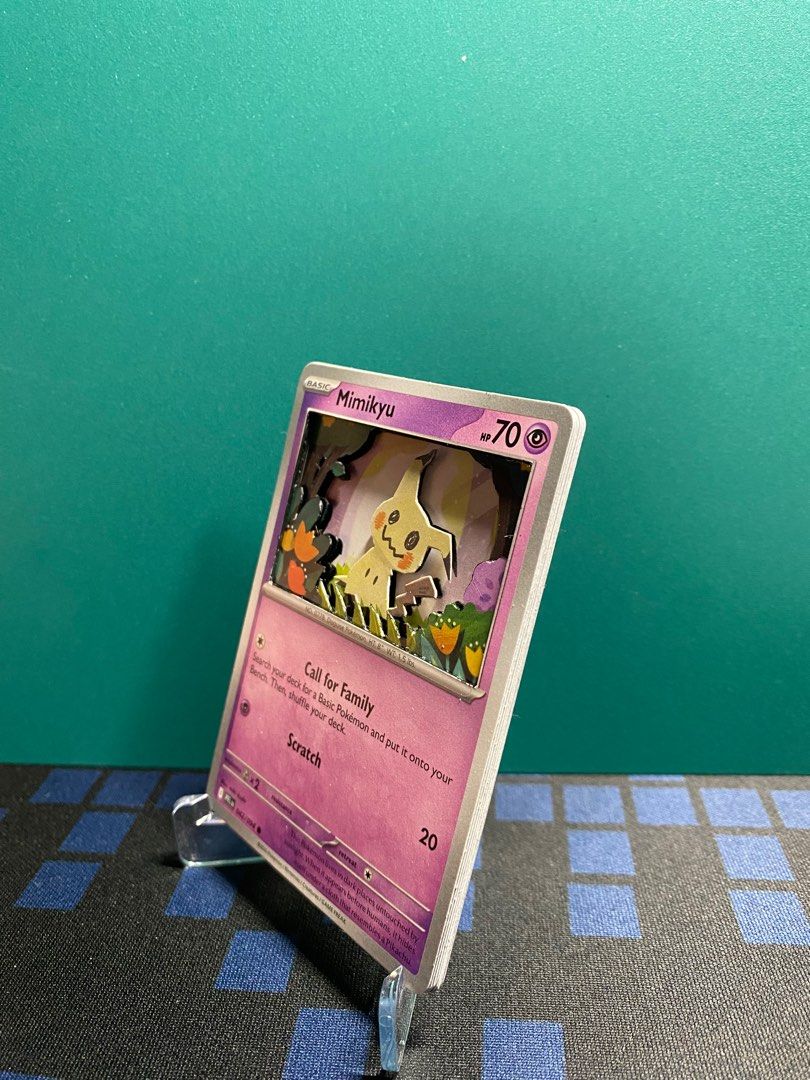 3D Pokemon Card - Mimikyu, Hobbies & Toys, Toys & Games on Carousell