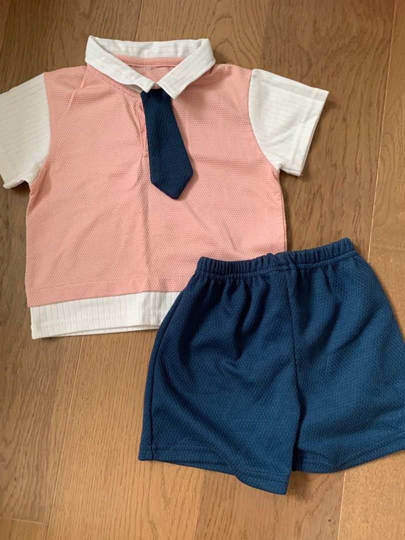$6 Baby Boy Outfit with Tie, Babies & Kids, Babies & Kids Fashion on ...