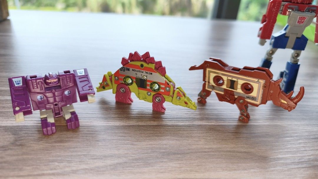 8 x Transformer figures - Vintage Transformers G1 Mini Cassette ...
