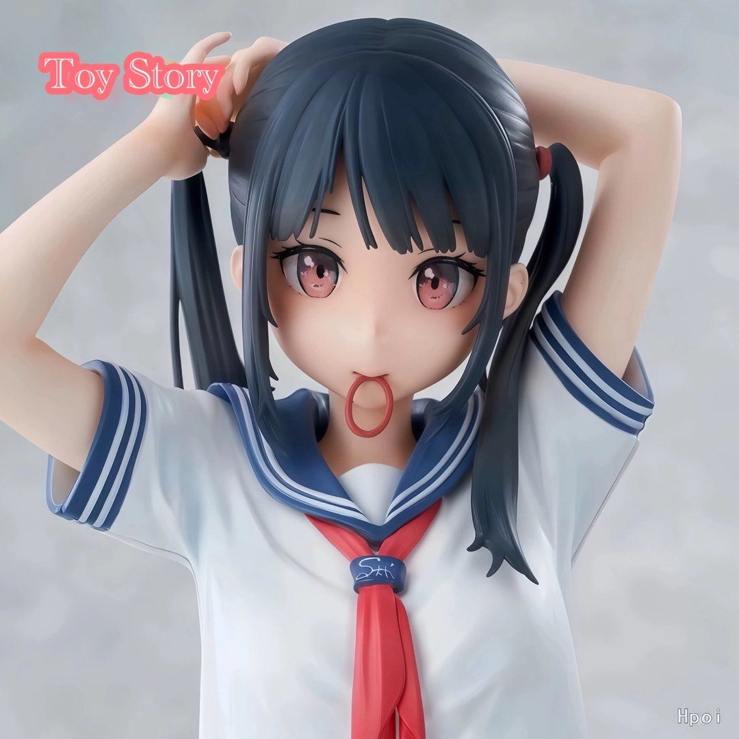 🎀 Sailor Uniform Twin-Tails Anime Girl Figure | JK Style School Outfit ...
