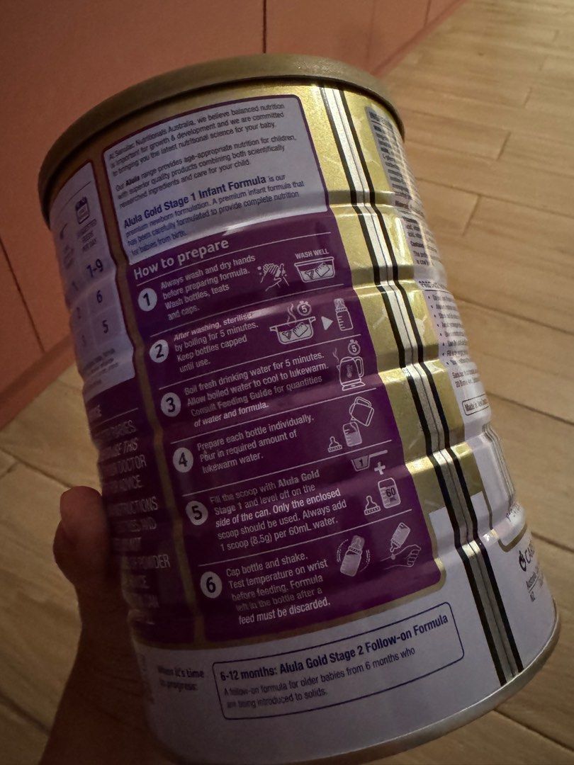 Alula Gold Stage 1 Infant Formula (Newborn), Babies & Kids, Nursing ...