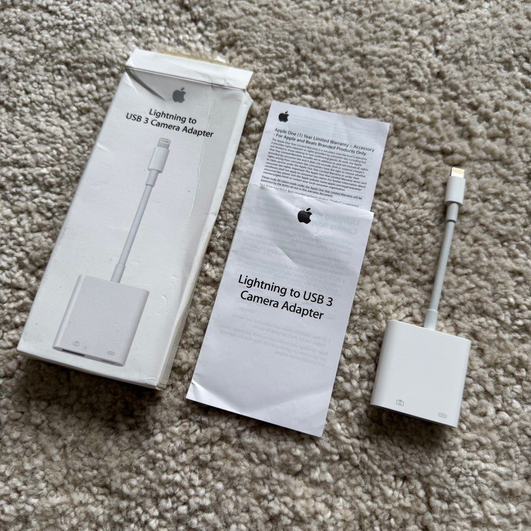 Apple Lightning to USB 3 Camera Adapter, Computers & Tech, Parts ...