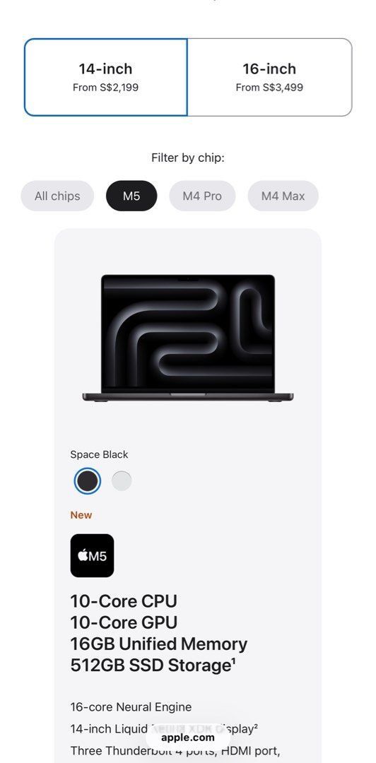 Apple MacBook Pro 14-inch M5 Chip - Space Black, Computers & Tech ...