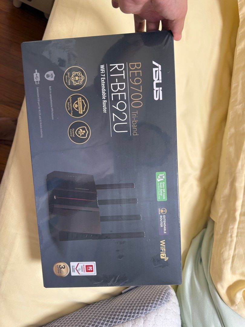 ASUS RT-BE92U BE9700 Tri-band WiFi 7 Extender Router, Computers & Tech ...