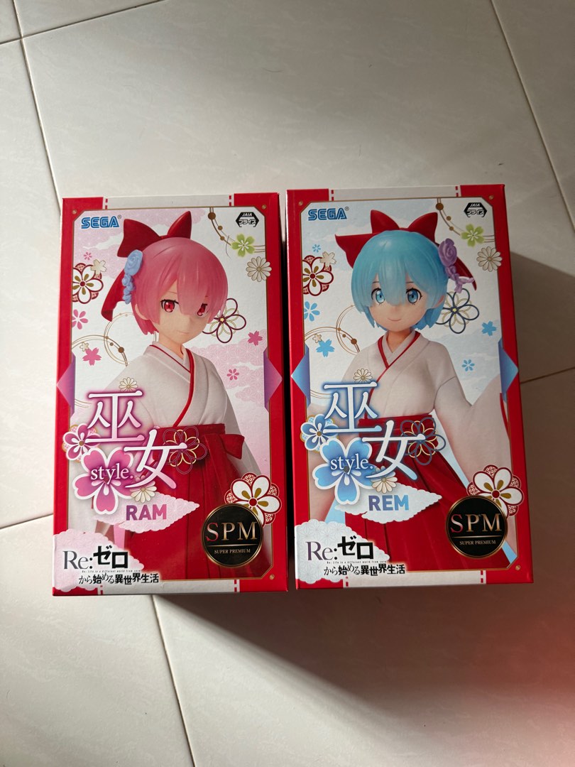 ($10 both and Back In Box) Sega SPM Rezero Ram and REM, Hobbies & Toys ...