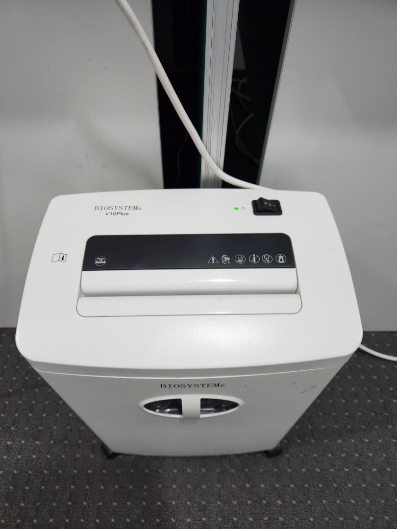 Biosystem V10Plus Paper Shredder, Computers & Tech, Office & Business ...