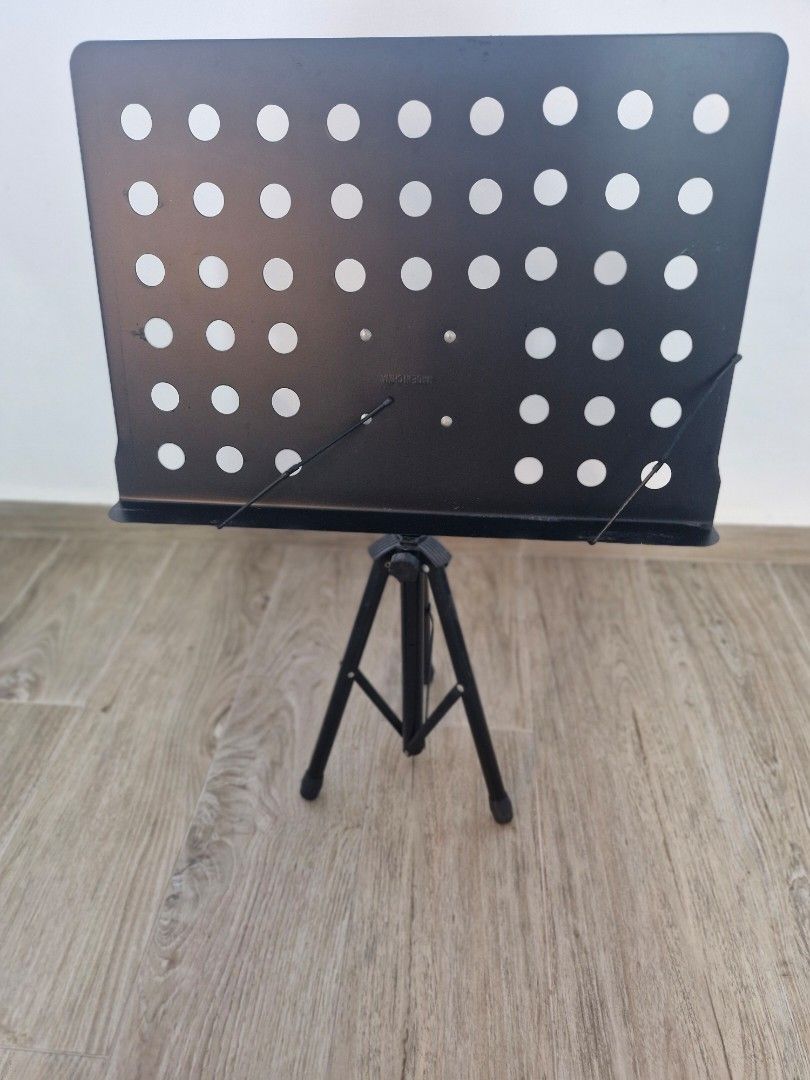 Black Metal Musical Score Stand (low stand), Hobbies & Toys, Music ...