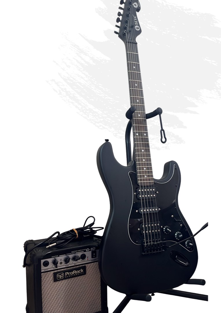 BLW Nocturne Electric Guitar with ProRock Amplifier, Hobbies & Toys ...
