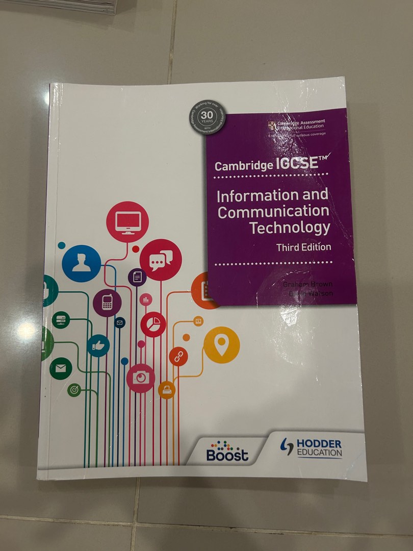 Cambridge IGCSE ICT Textbook Information and Communication Technology ...
