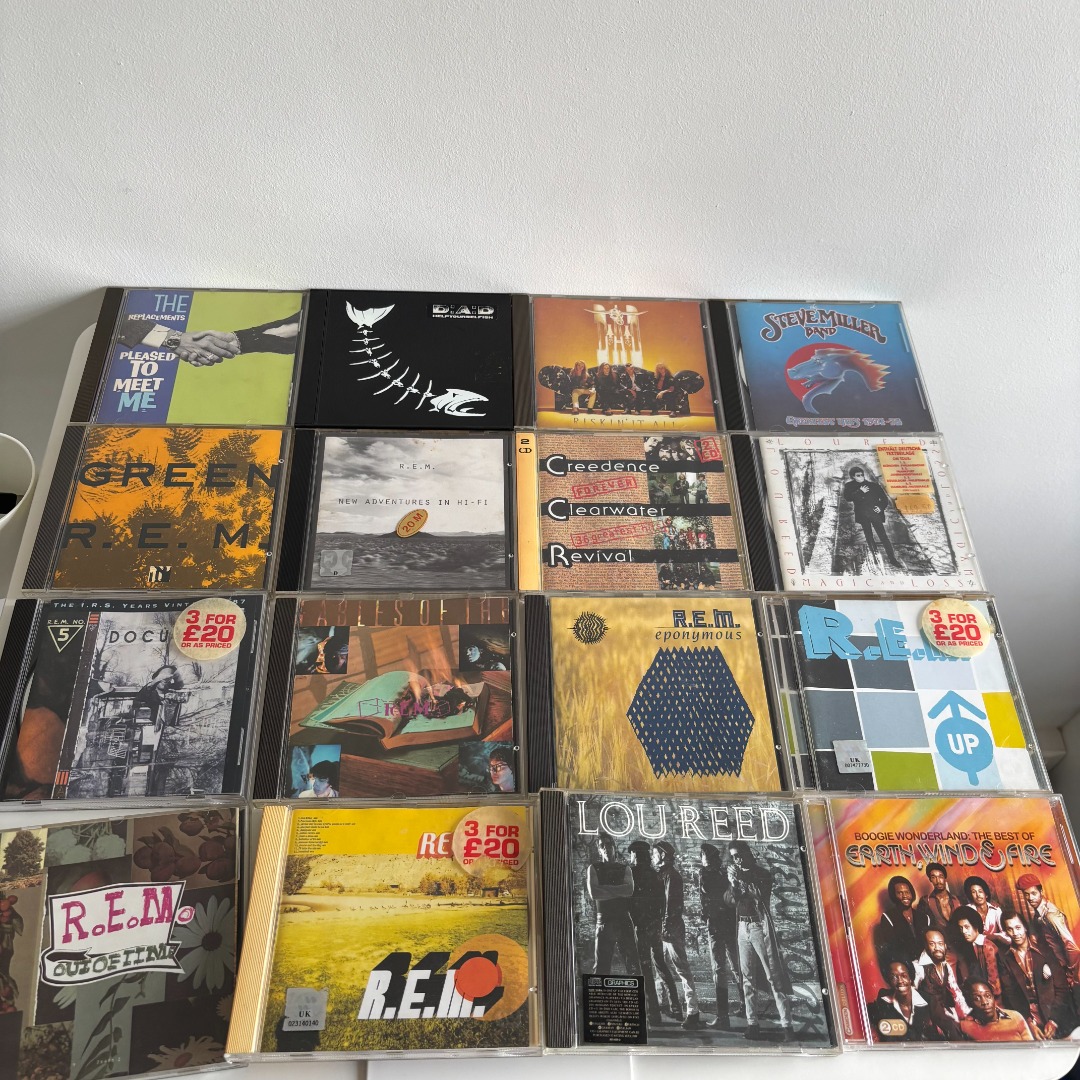 cd lot lou reed creddence steve miller band rem dad earth wind fire cds ...