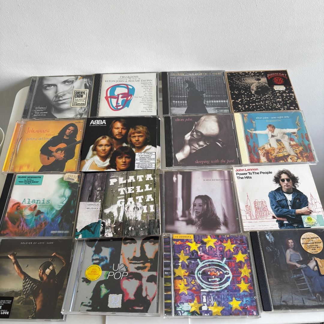 cd lot neil young elton john abba john lennon u2 alanis morissette cds ...