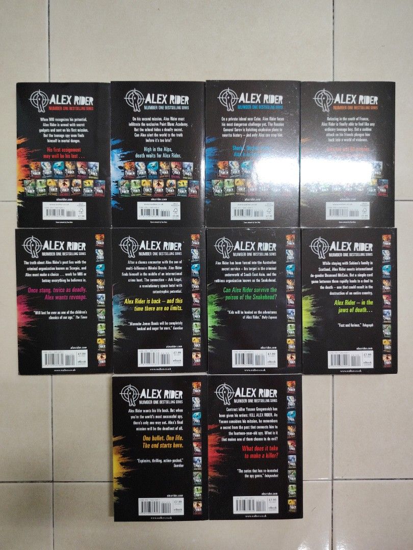 [Clearance Sale] Alex Rider #1-10 (Ten Book Set)by Anthony Horowitz (YA ...