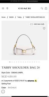 Coach Tabby, Luxury, Bags & Wallets on Carousell