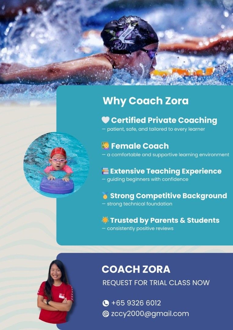 Coach Zora - Swimming Lessons for All Levels, Learning & Enrichment ...