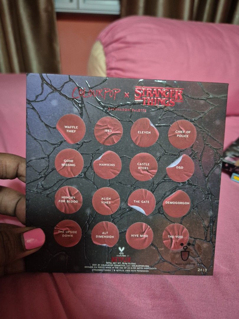 ColourPop x Stranger Things Eyeshadow Palette, Beauty & Personal Care ...