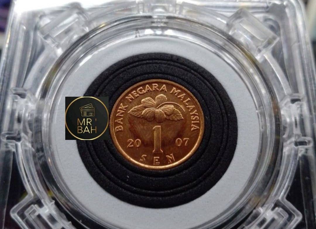 COMBO SETS 3 IN 1 / 1 SEN MALAYSIA 2007 / ERROR COIN STRUCK ON WRONG ...