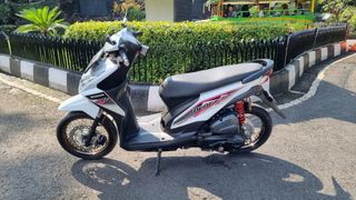 58@:2016 b dki honda beat pop fi biru putih, Motor di Carousell
