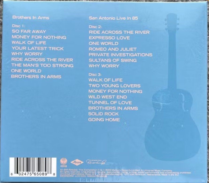 Dire Straits : Brothers In Arms 40th Anniversary Edition Deluxe 3CD ...