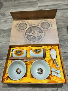 Disney Mickey Mouse Tea Cup Set, Furniture & Home Living, Kitchenware ...
