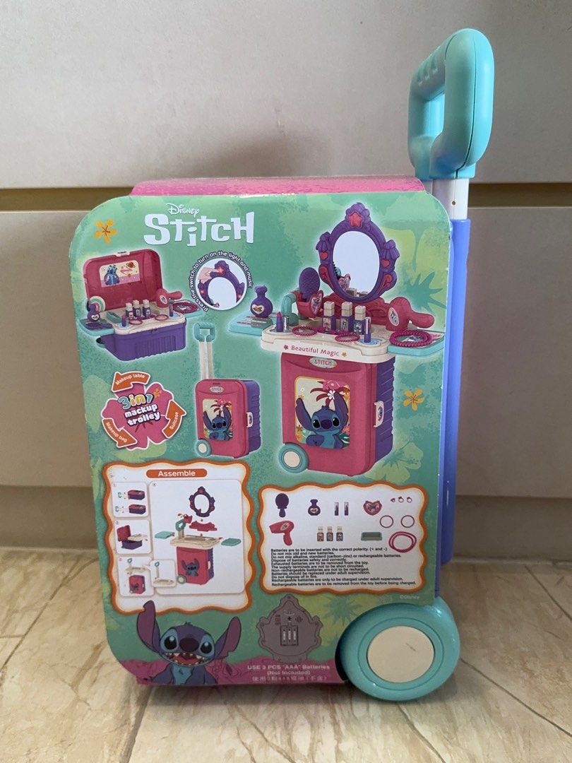 Disney Stitch Makeup Trolley Case - Brand New, Hobbies & Toys, Toys ...