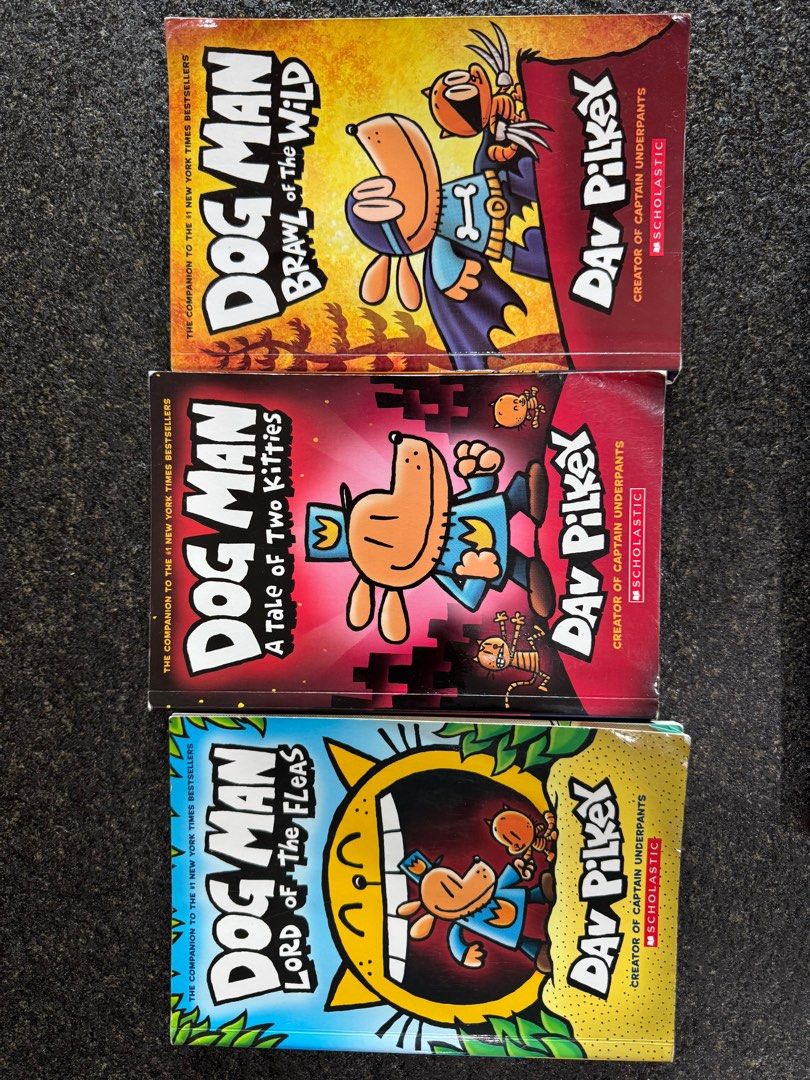 Dog Man Book Set by Dav Pilkey, Hobbies & Toys, Books & Magazines ...