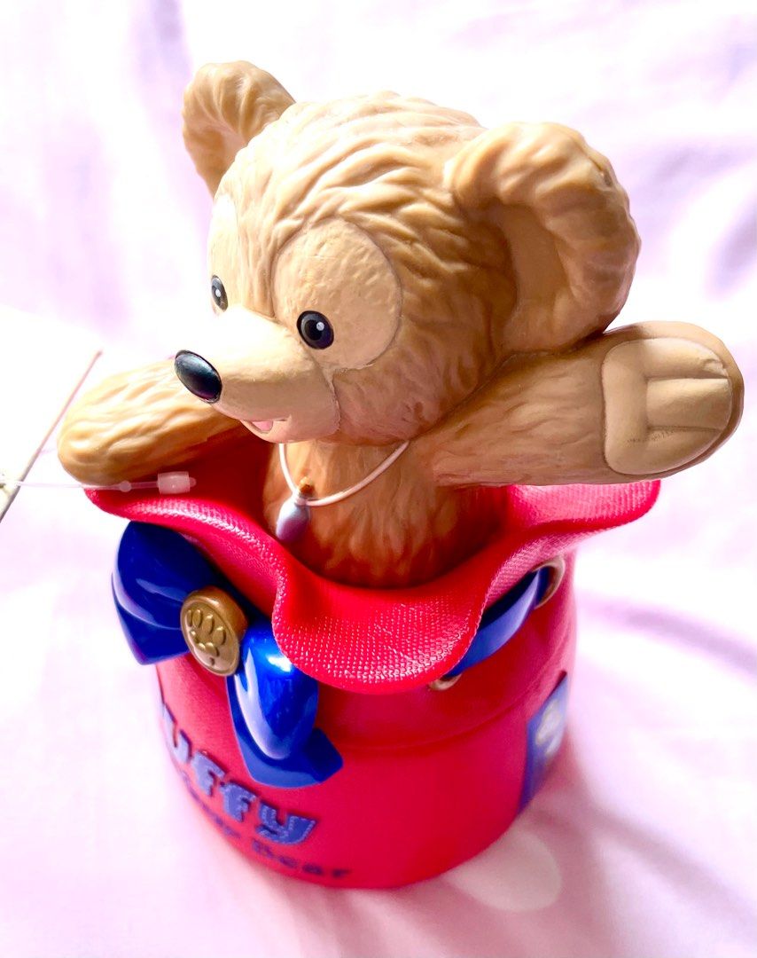 [Original] Duffy the Disney Bear Figurine w free Duffy tin box, Hobbies ...
