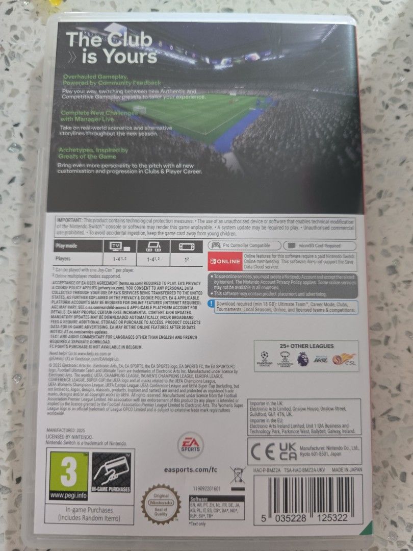 EA Sports FC 26 - Nintendo Switch, Video Gaming, Video Games, Nintendo ...