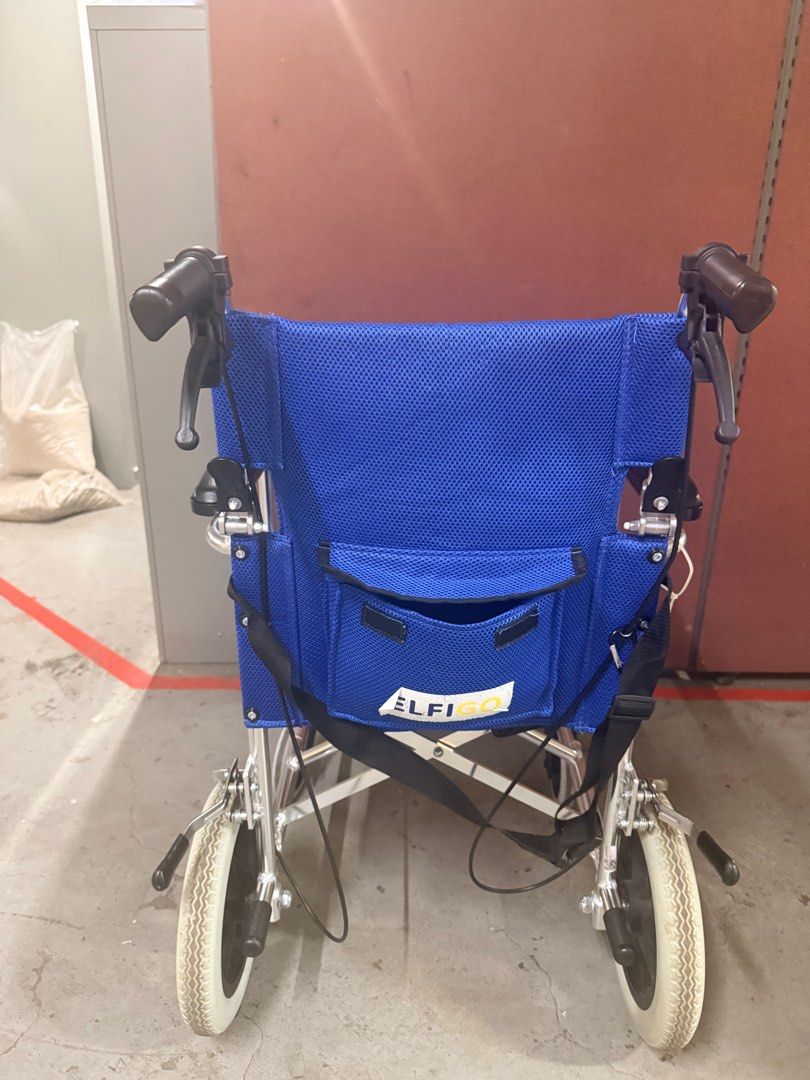 ELFI GO Lightweight Wheelchair - Blue, Health & Nutrition, Assistive ...