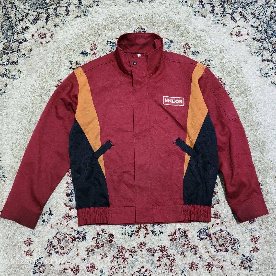 Eneos Work Jacket Racing Initial-D JDM Motorsport Size L, Men's Fashion ...
